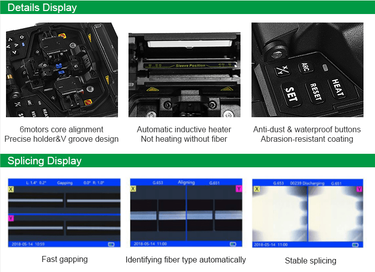 Automatic 6 Motors Fusion Splicer BT-A900 Fttx 16 Seconds Heating | BT-PON