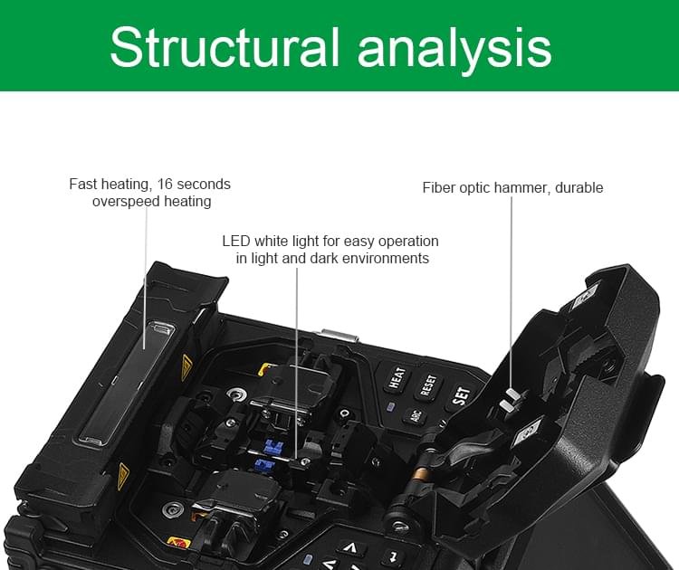 Automatic 6 Motors Fusion Splicer BT-A900 Fttx 16 Seconds Heating | BT-PON
